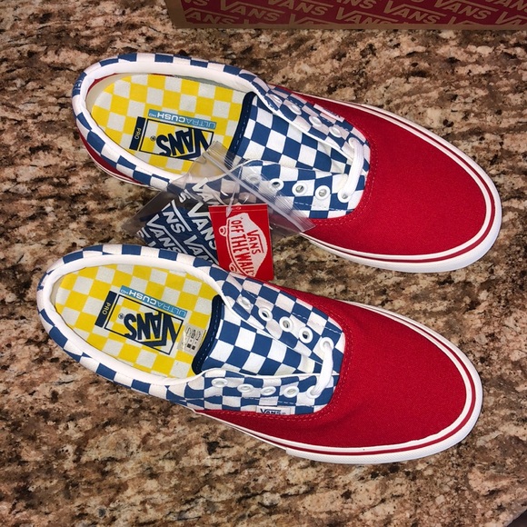 Vans | Shoes | Vans Era Pro Primary Checkerboard Red Blue Yellow | Poshmark